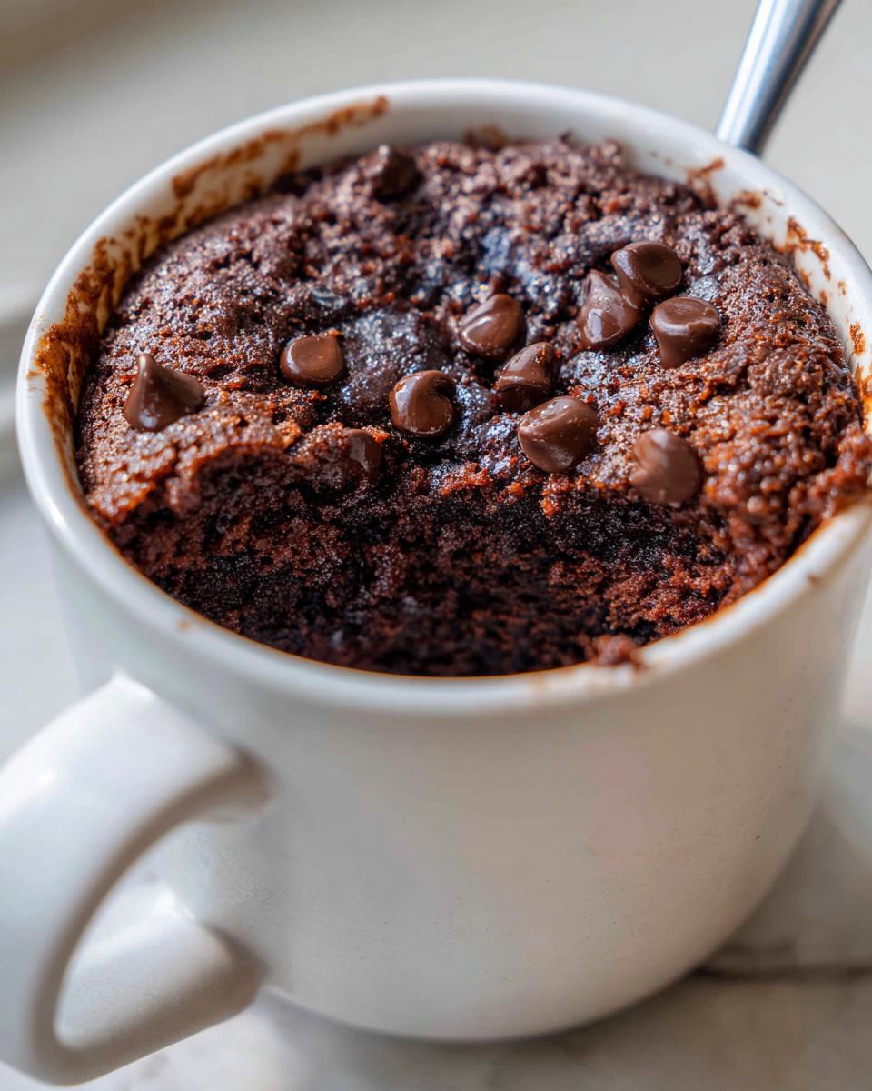 Gooey 3-Minute Chocolate mug cake Joy